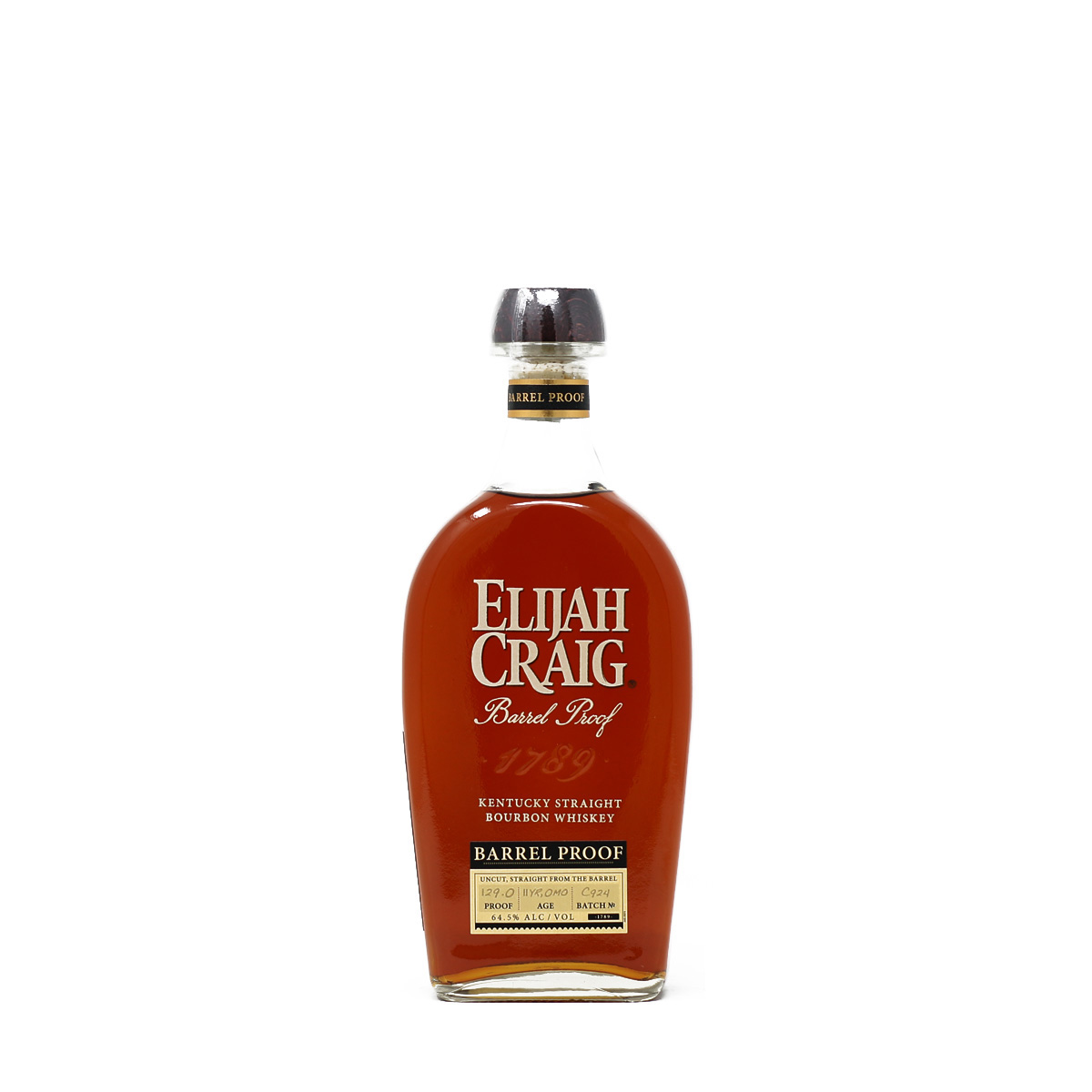 Elijah Craig Kentucky Straight Bourbon Whiskey Barrel Proof C924 - John ...
